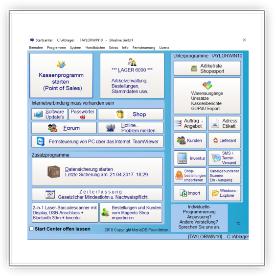 Lagerprogramm - Lagersoftware Enterprise